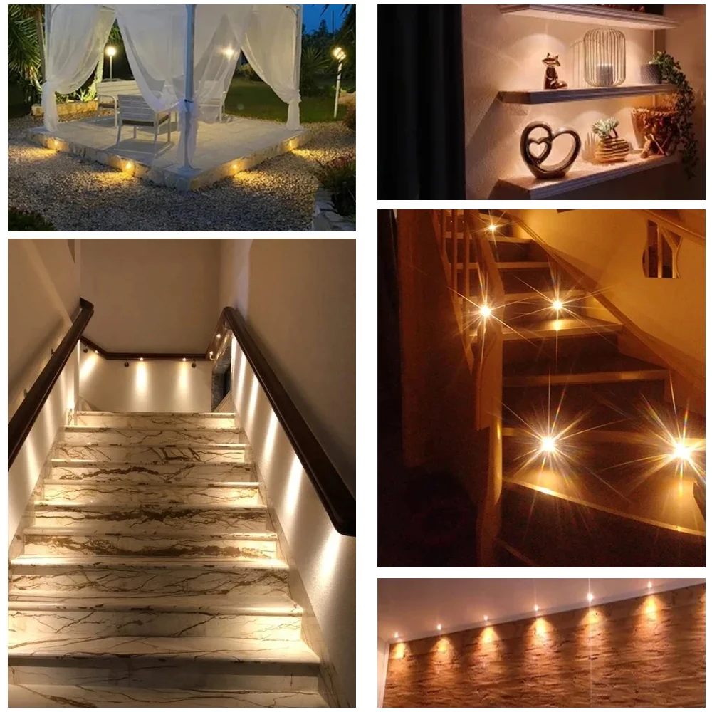 LED Spot Light 1W 12V 15mm Cutout Recessed LED Indoor Ceiling Downlight ...