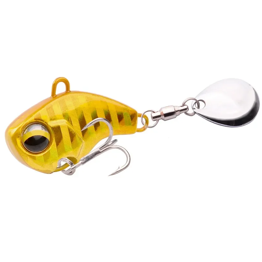1PCS 6g-26g Metal VIB Fishing Lure Spinner Sinking Rotating Spoon Pin ...