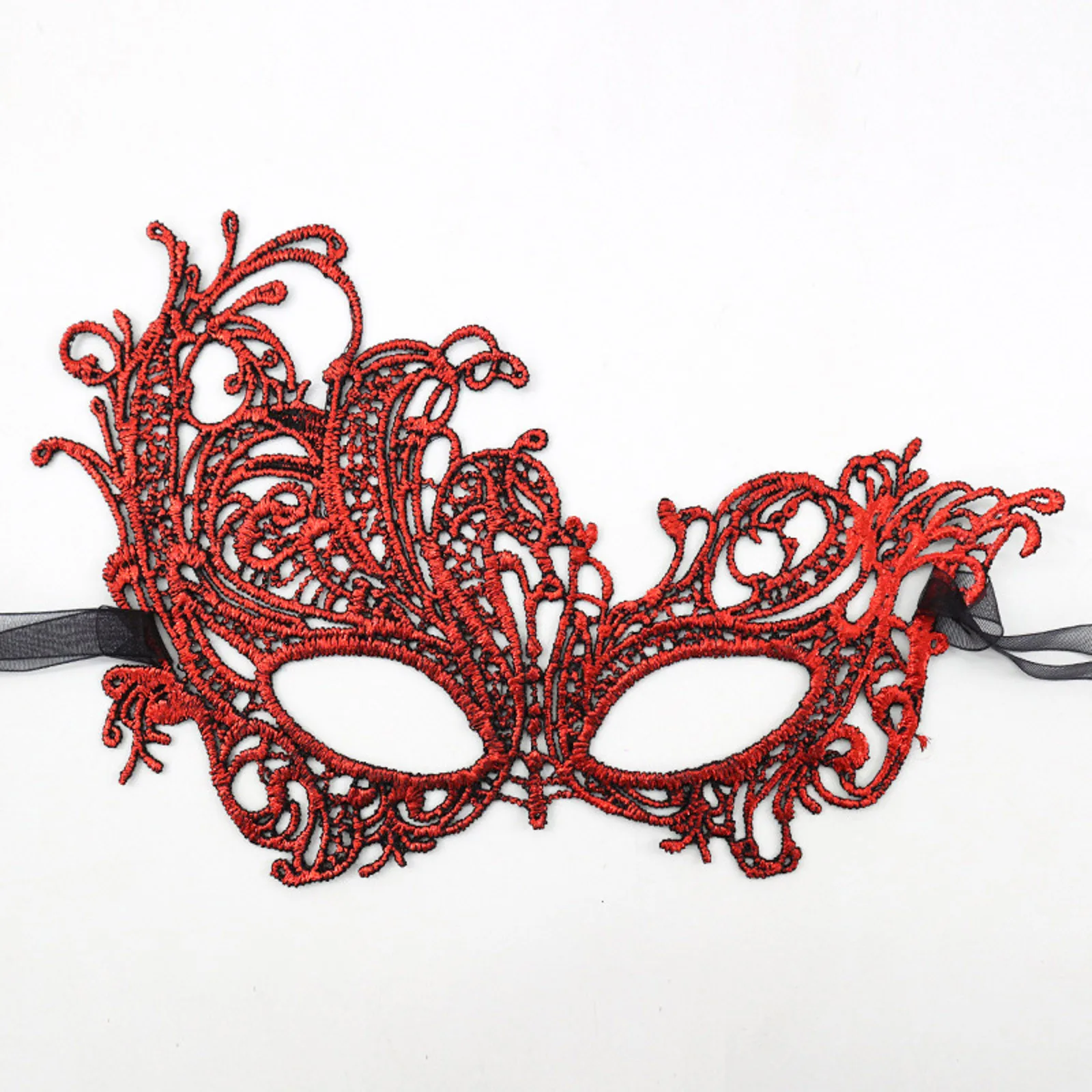 Black-Queen-Princess-Gothic-Mask-Women-Masquerade-Half-Face-Mask-Hollow ...