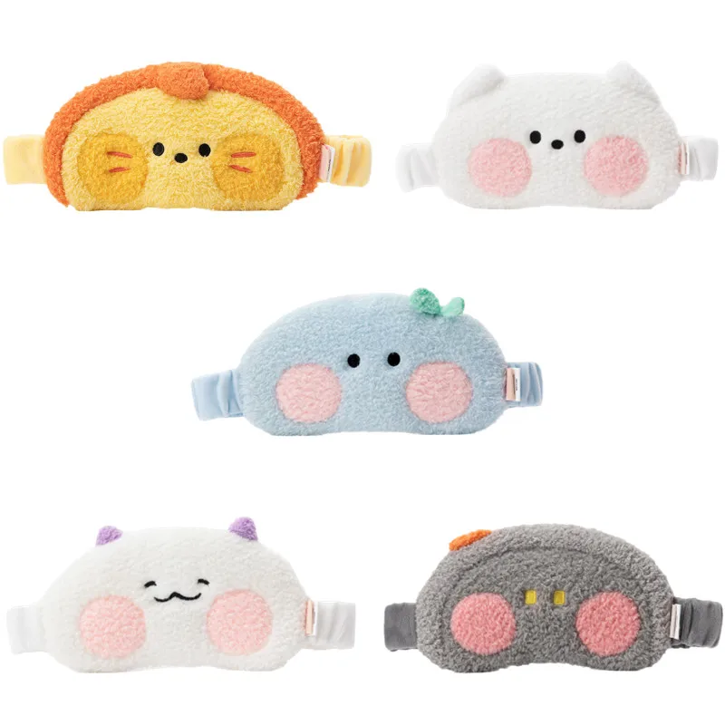 Line Friends Roy6 Minini Series Cartoon Sleep Mask Plush Sleeping Eye ...