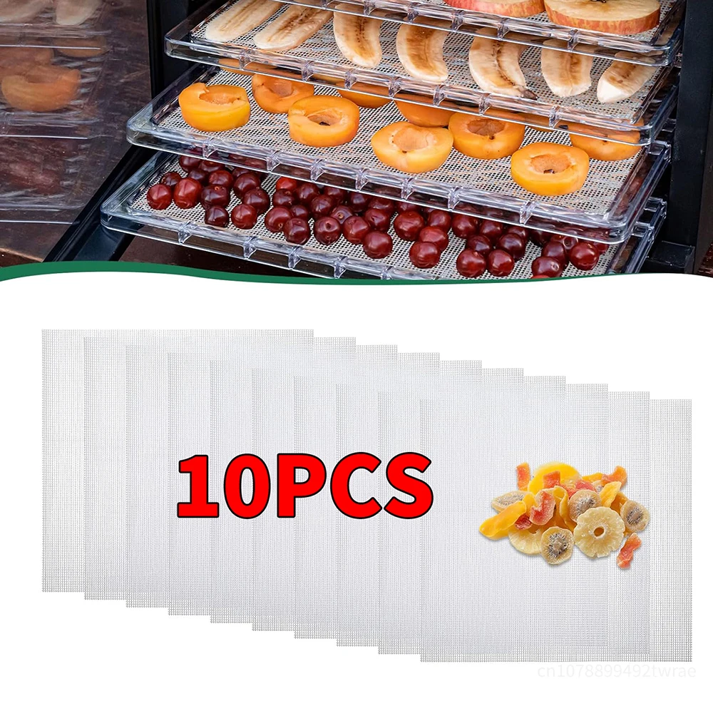 10Pcs-Silicone-Dehydrator-Sheets-15-7x15-7-Inch-Premium-Non-Stick-Mesh ...
