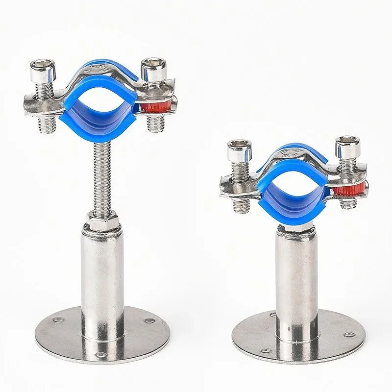 15-89mm-OD-Stainless-Steel-SS304-Pipe-Clamp-Clip-Support-Bracket-With ...