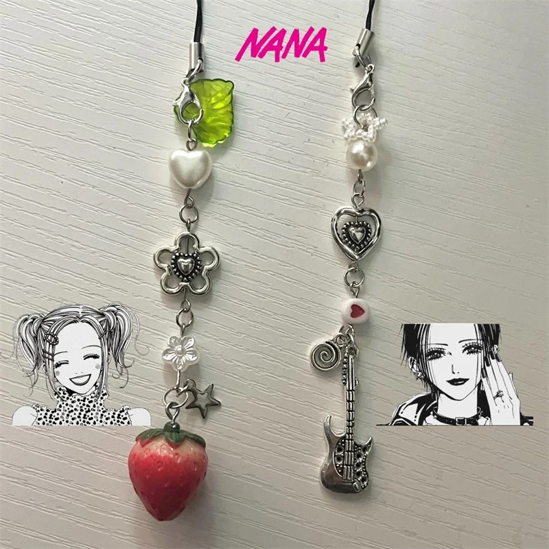 nana-and-hachi-anime-inspired-keychains-phone-charms-strawberry-guitar ...