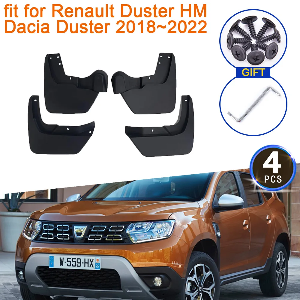 Mudguards For Renault Duster HM 2018~2022 Accessories Dacia Duster 2019 ...