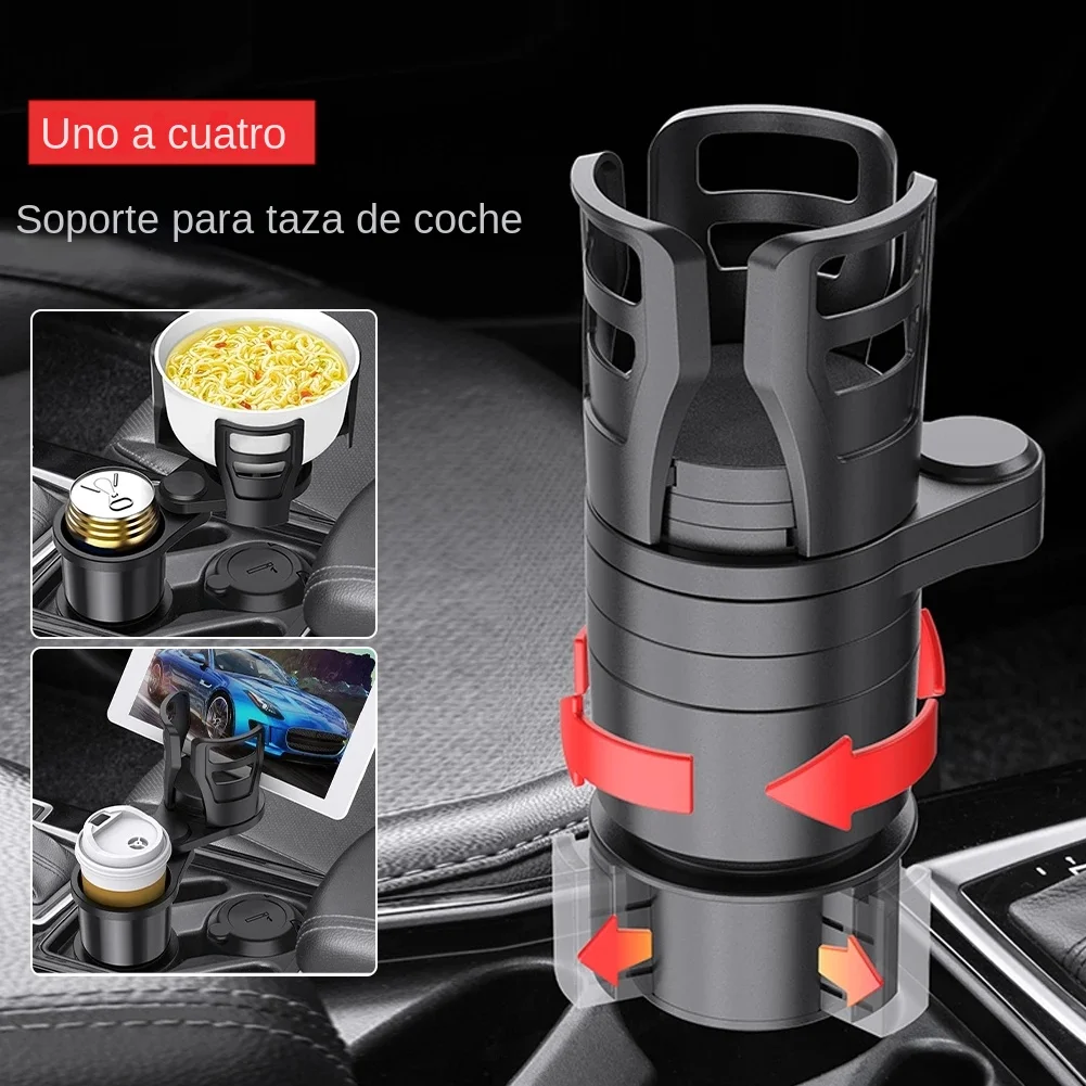 Portavasos ajustable multifunción 2 en 1 para coche, adaptador ...