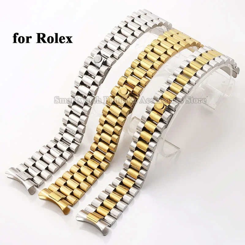 20mm Stainless Steel Watch Strap for Rolex for Water Ghost Wrist Band ...