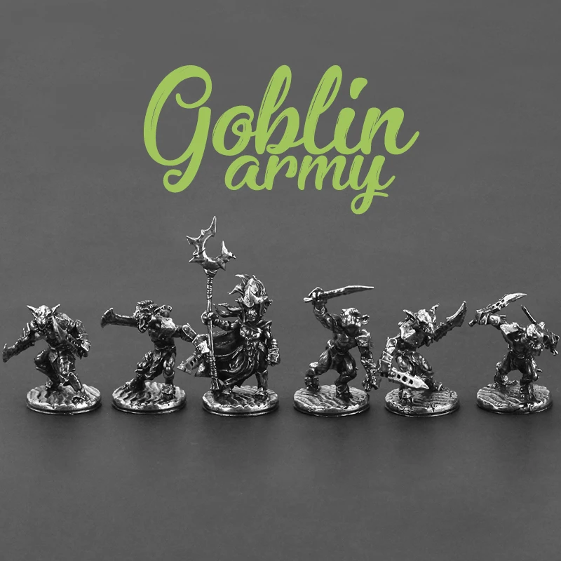Metal goblin goblin soldier toy model finished tabletop game chess ...