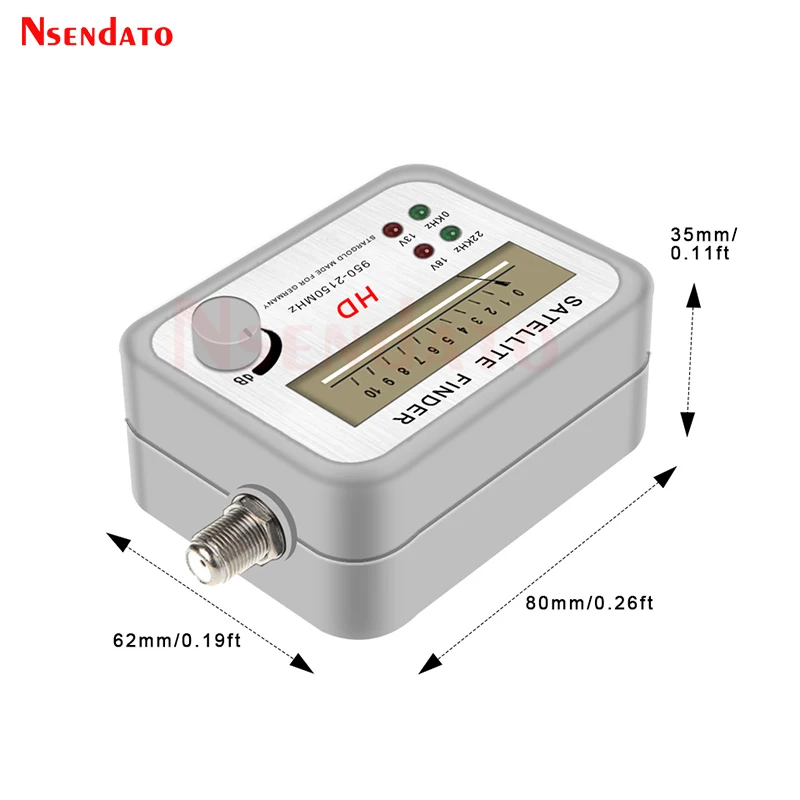 Generic Satellite Meter Digital Satellite Signal Finder Meter - For FTA ...