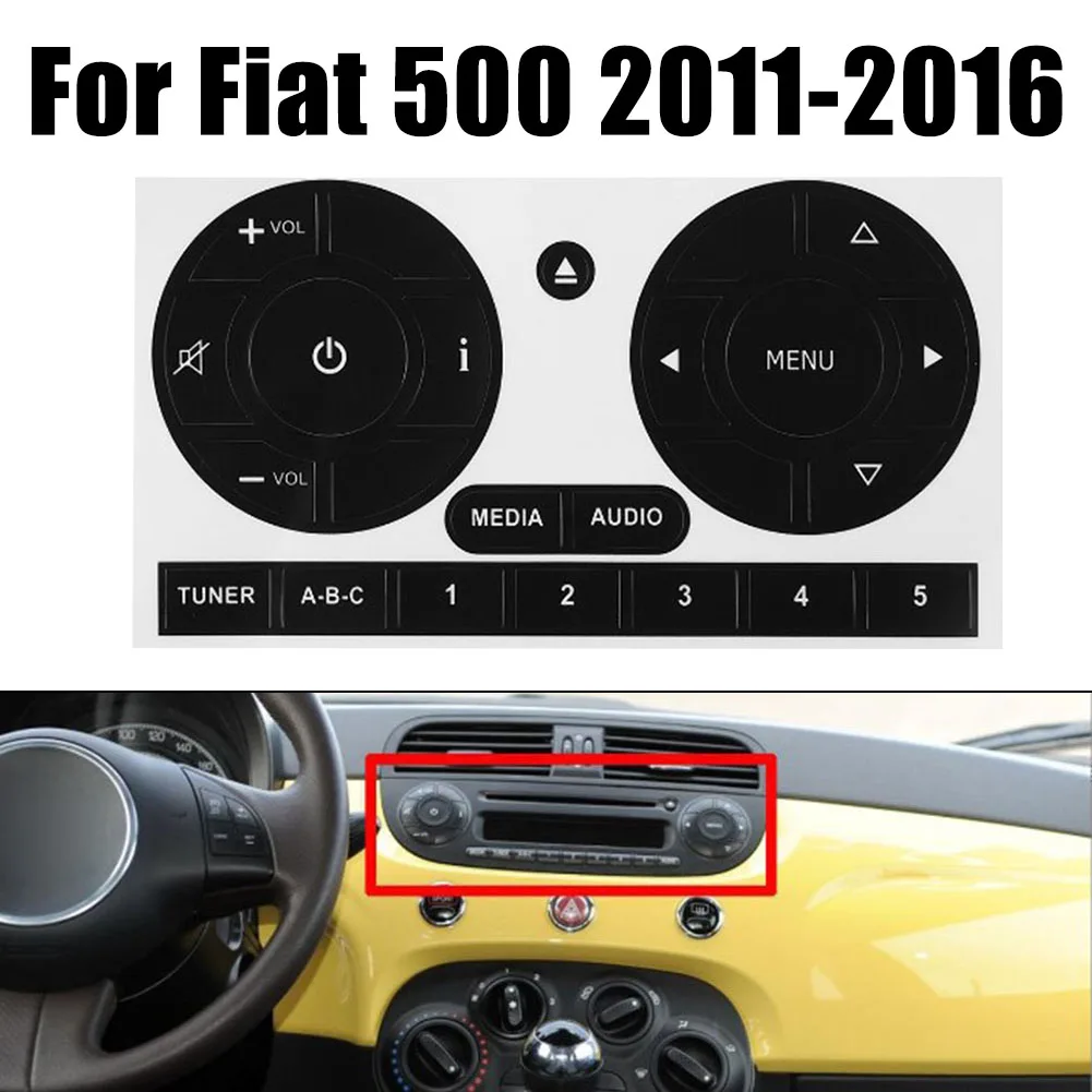 1set-Car-Stickers-Radio-Stereo-Worn-Peeling-Button-Repair-Kit-Black-PVC ...