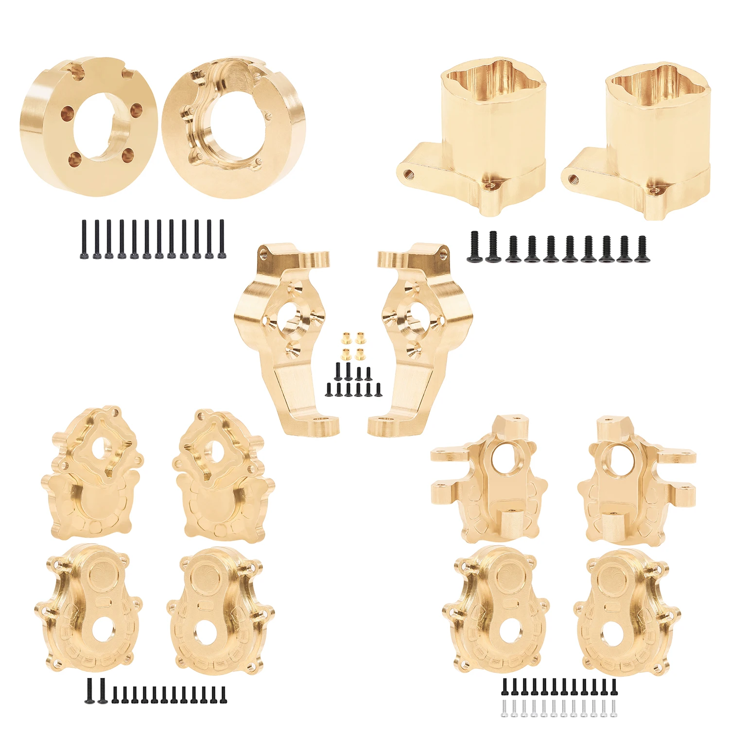 Brass-Axle-Counterweight-Steering-Knuckle-C-Hub-Straight-Axle-Adapters ...