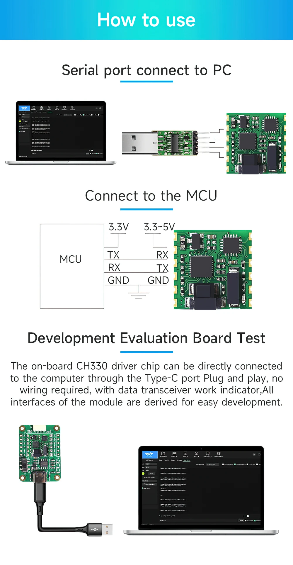 WitMotion JY-RM3100 Serial 3-axis Electronic Compass, Military-Grade G ...