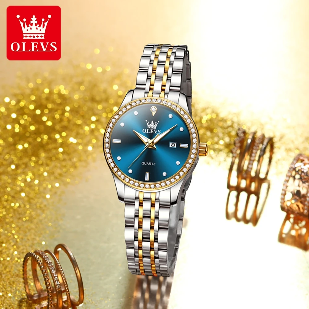 OLEVS-3625-Luxury-Waterproof-Quartz-Watch-For-Women-Date-Diamond ...