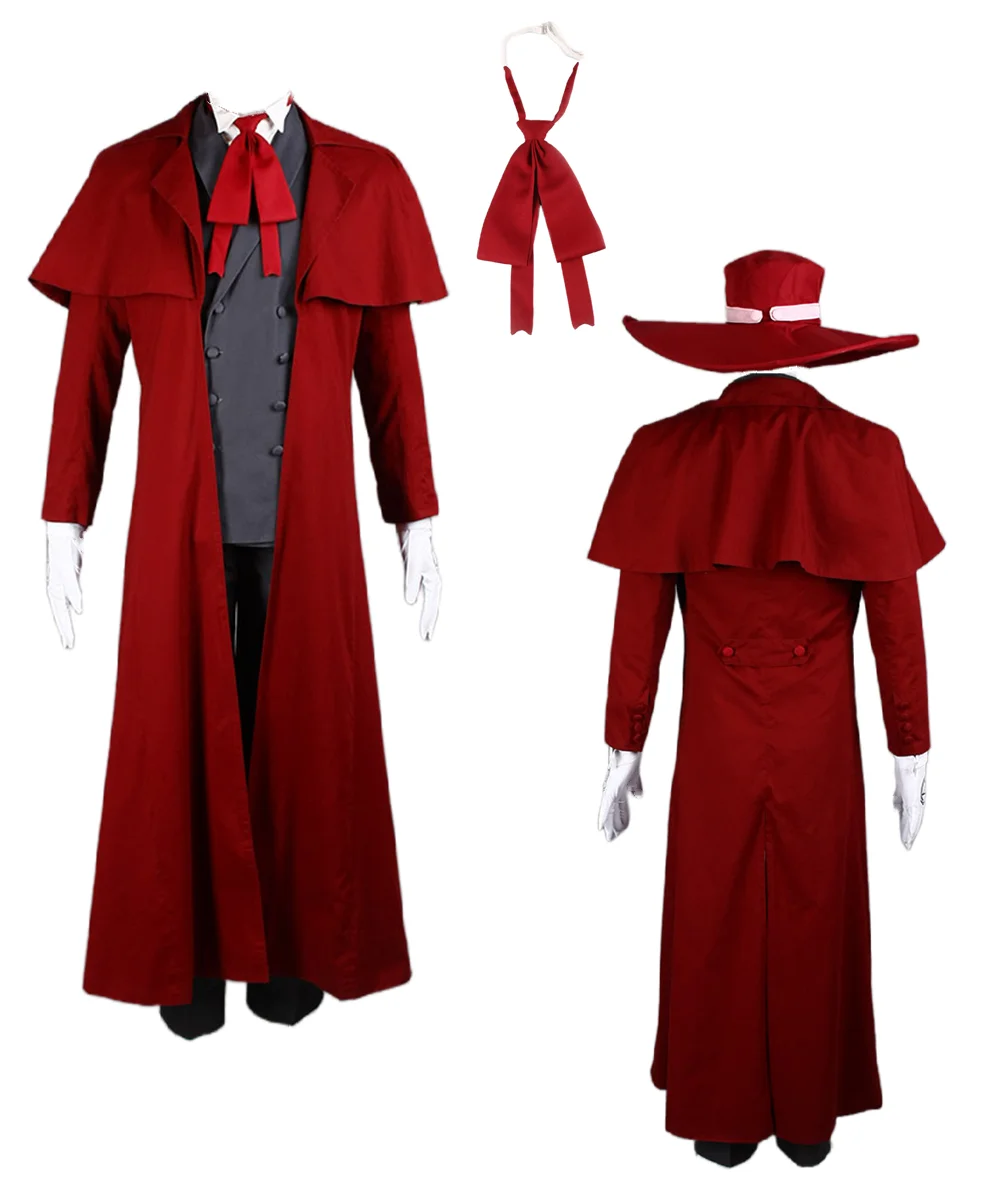 Anime-Hellsing-cosplay-Alucard-cosplay-Red-Coat-Red-Hat-Men-s-Suit ...