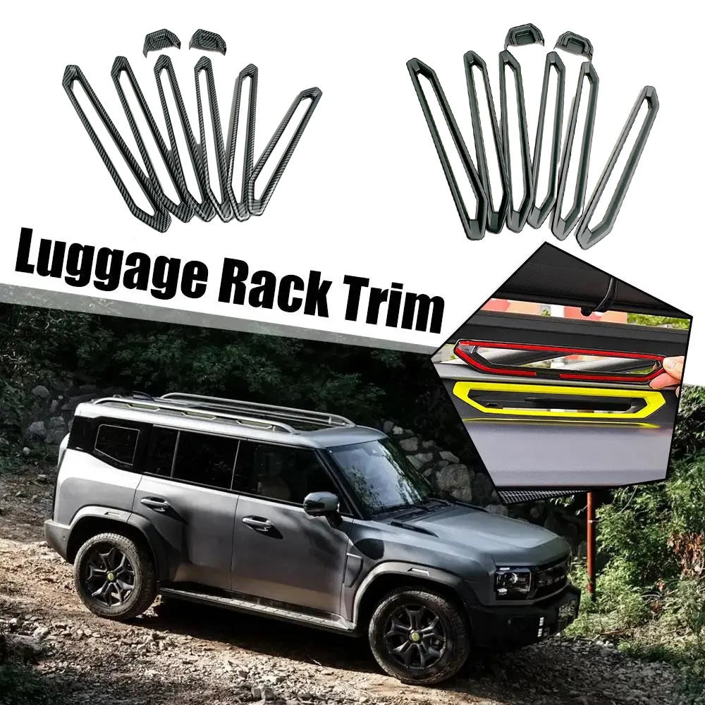 8PCS-Set-New-Jetour-2023-2024-Jetour-T2-Carbon-Fiber-Style-Roof-Cover ...