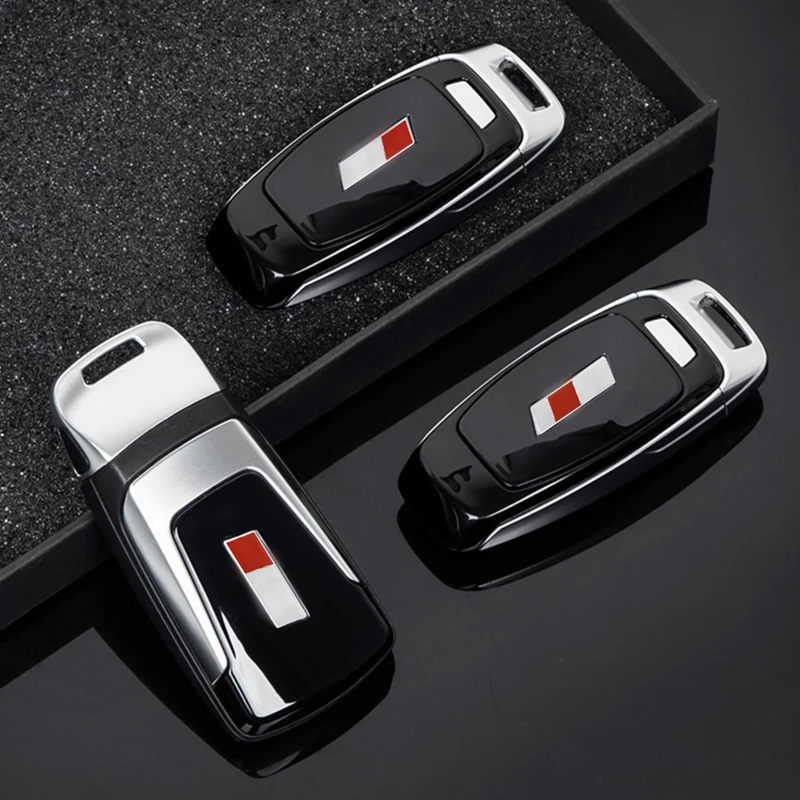 자동차 키 쉘 수정 커버, 자동차 스타일링 액세서리, 키 케이스 장식, 아우디 A4 B9 A3 A5 A6 C8 A7 A8 D5 ...
