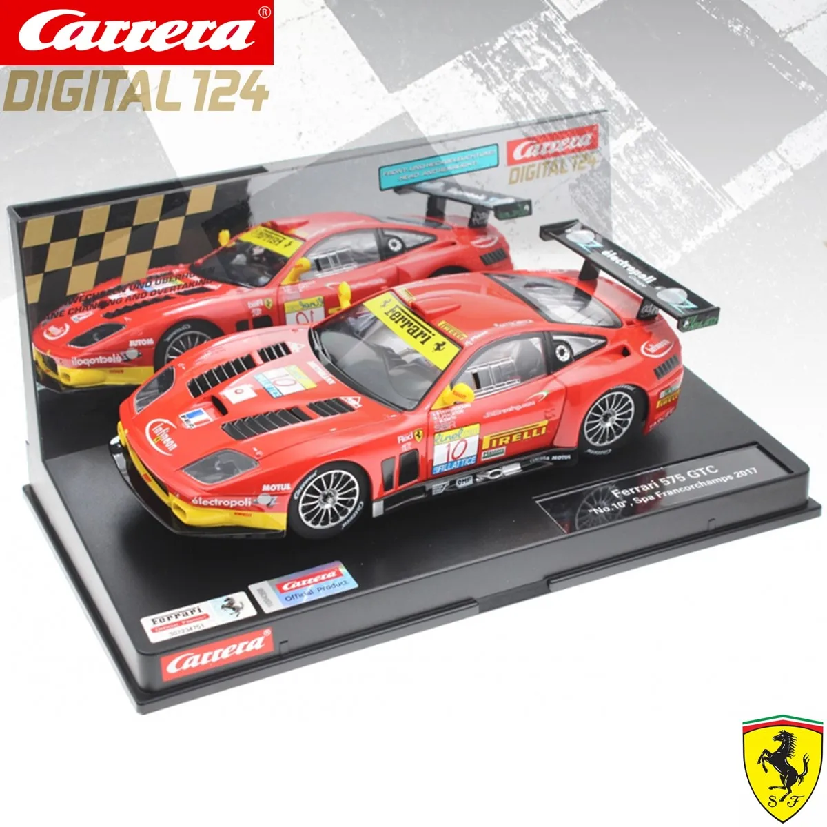 Carrera-Slot-Car-Digital124-23974-Ferrari-575-GTC-No-10-Spa ...