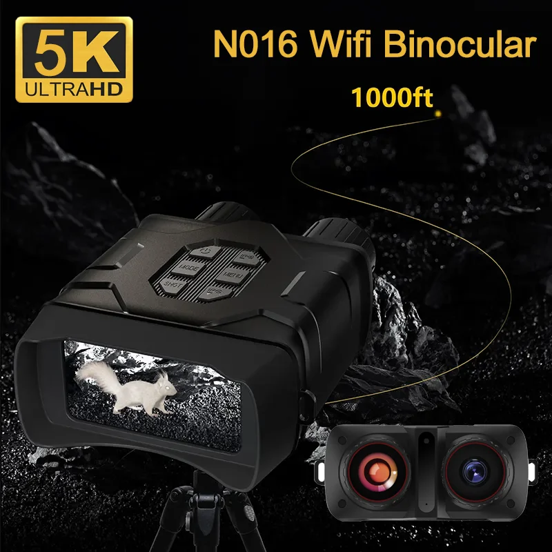 N016-300M-Infrared-Wifi-Binoculars-4-Inch-5K-UHD-52MP-10X-Digital-Zoom ...