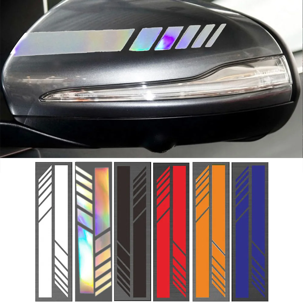 2pcs-Car-Rearview-Mirror-Reflective-Strip-Styling-Auto-SUV-Vinyl-Car ...