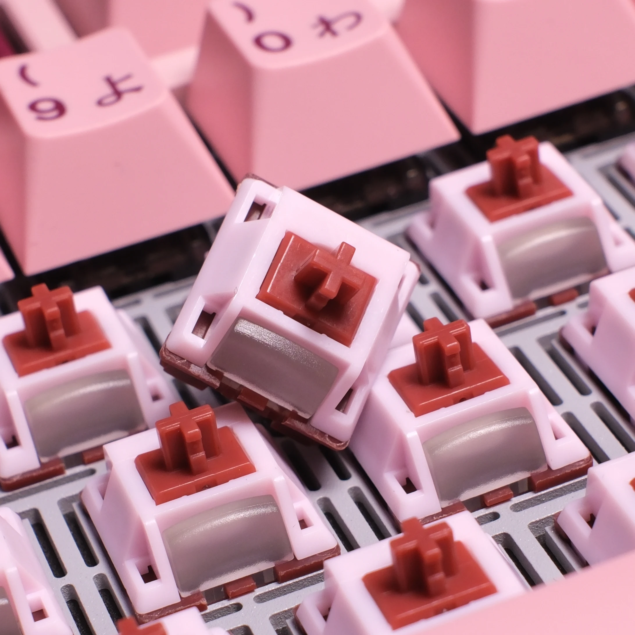 Bad Sweetheart Silent Switch Linear Pre-Lubed 5 핀 HotSwap Pom Stem KTT ...