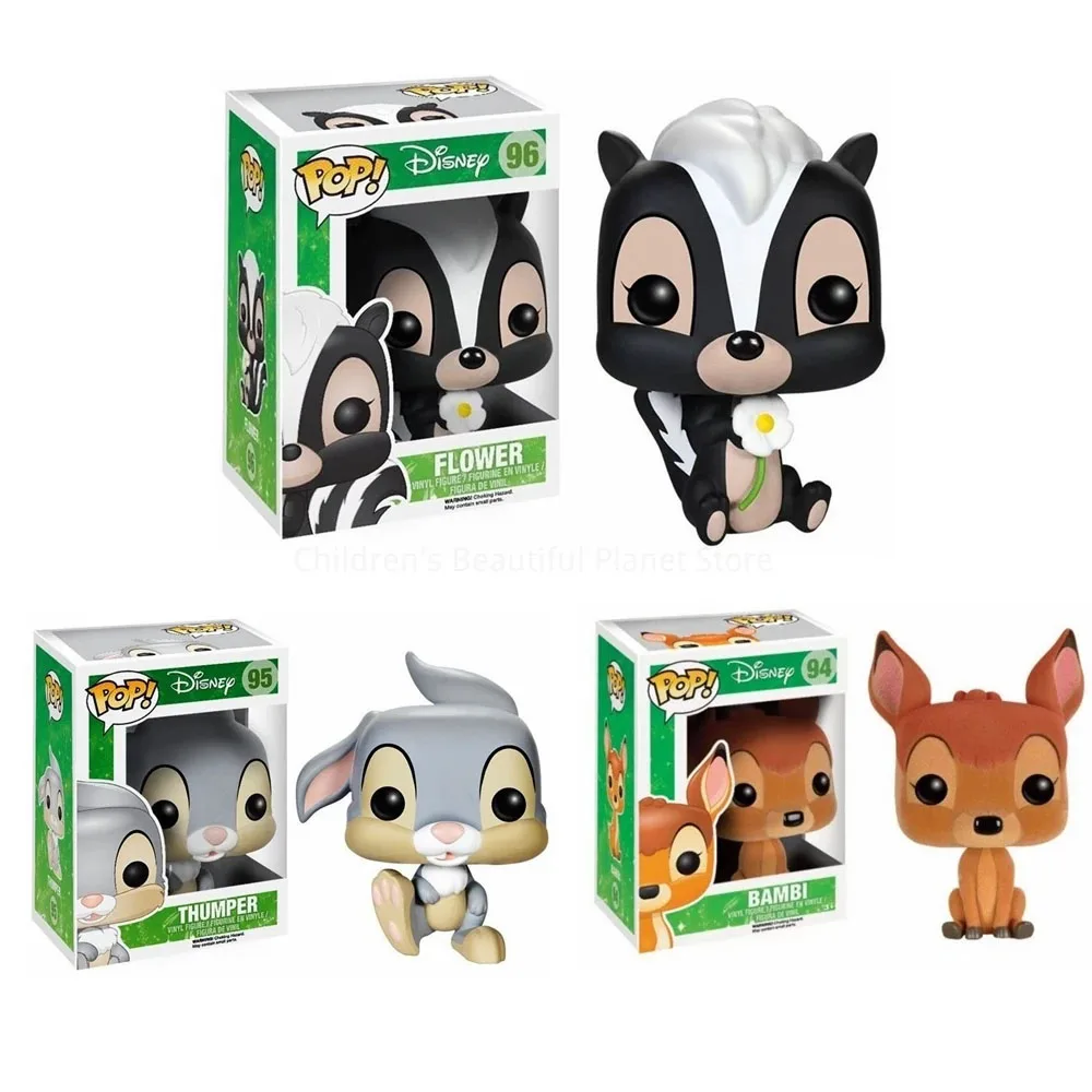 Funko Pop Disney Bambi #94 y sus amigos Thumper #95 Flower #96 Figuras ...