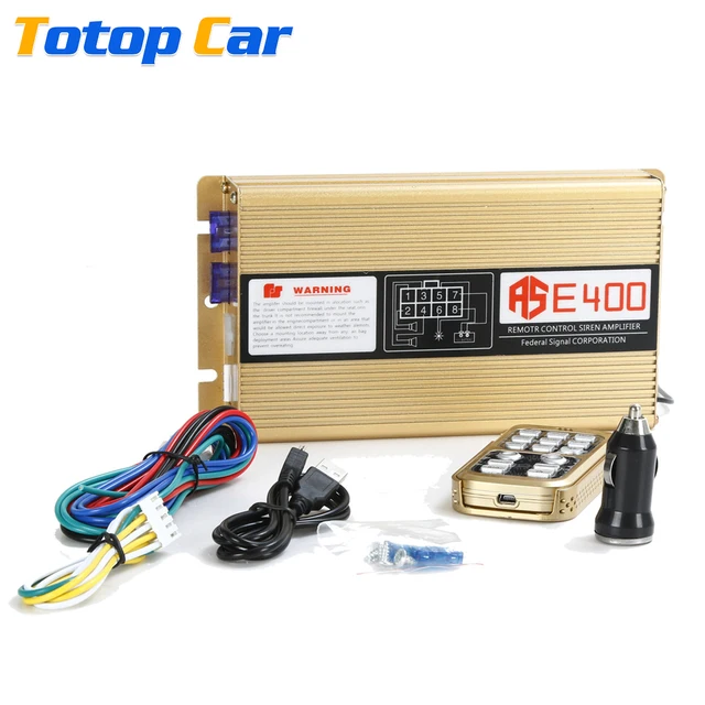 12V Car Police Sirens 400W 15 Tone Auto Warning Alarm Horn Emergency ...