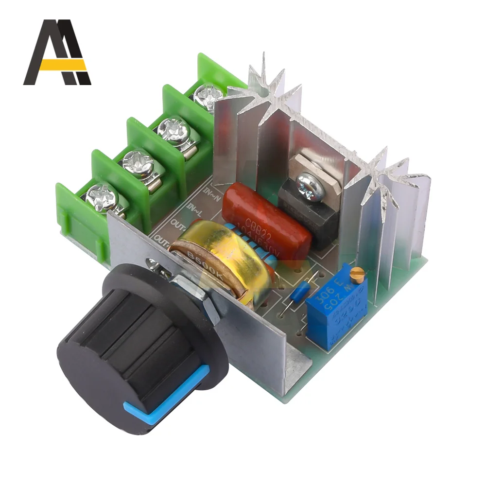 Voltage Regulator 2000 Watt 50-220 Volt Dimmer SCR Power regulator ...