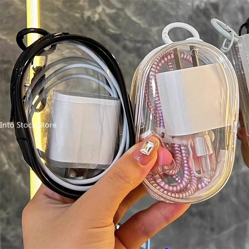 Round Transparent PVC Storage Pouch – Night's Sky