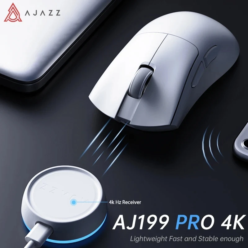 Ajazz-mouse-ptico-sem-fio-aj199pro-4k-2-4ghz-com-receptor-1k-26000dpi ...