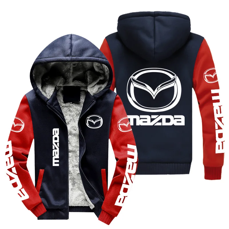 Novo inverno dos homens mazda logotipo do carro hoodies moda de alta ...
