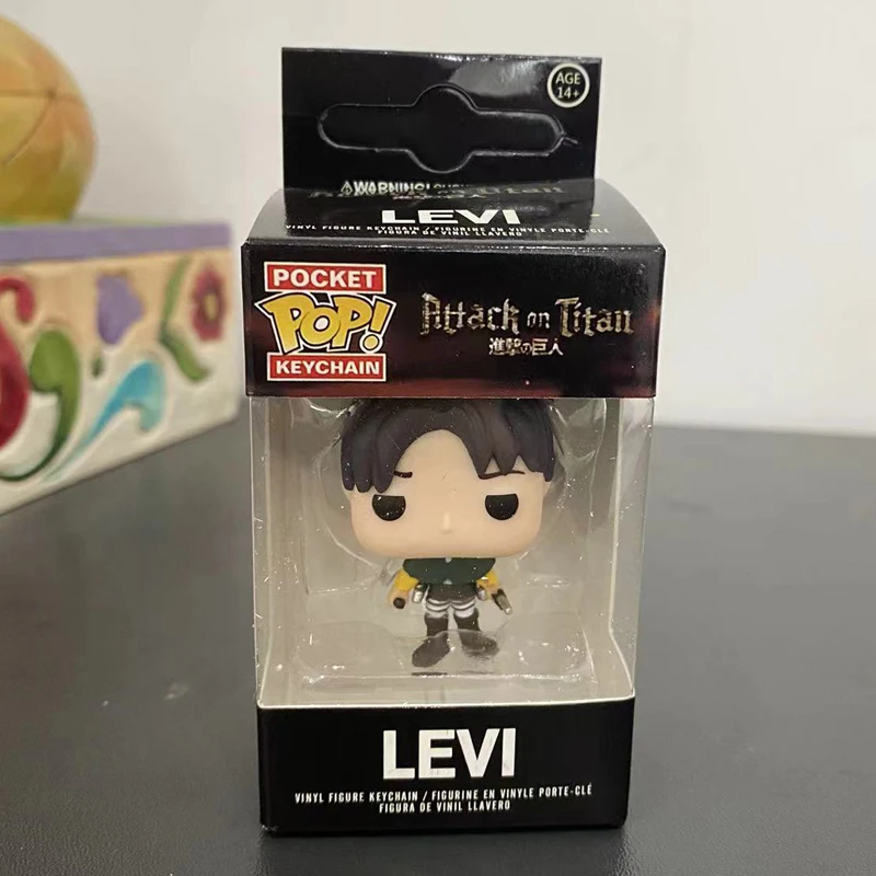 Keychain Rivaille Ackerman Levi Figure Attack on Titan Collection Toys ...