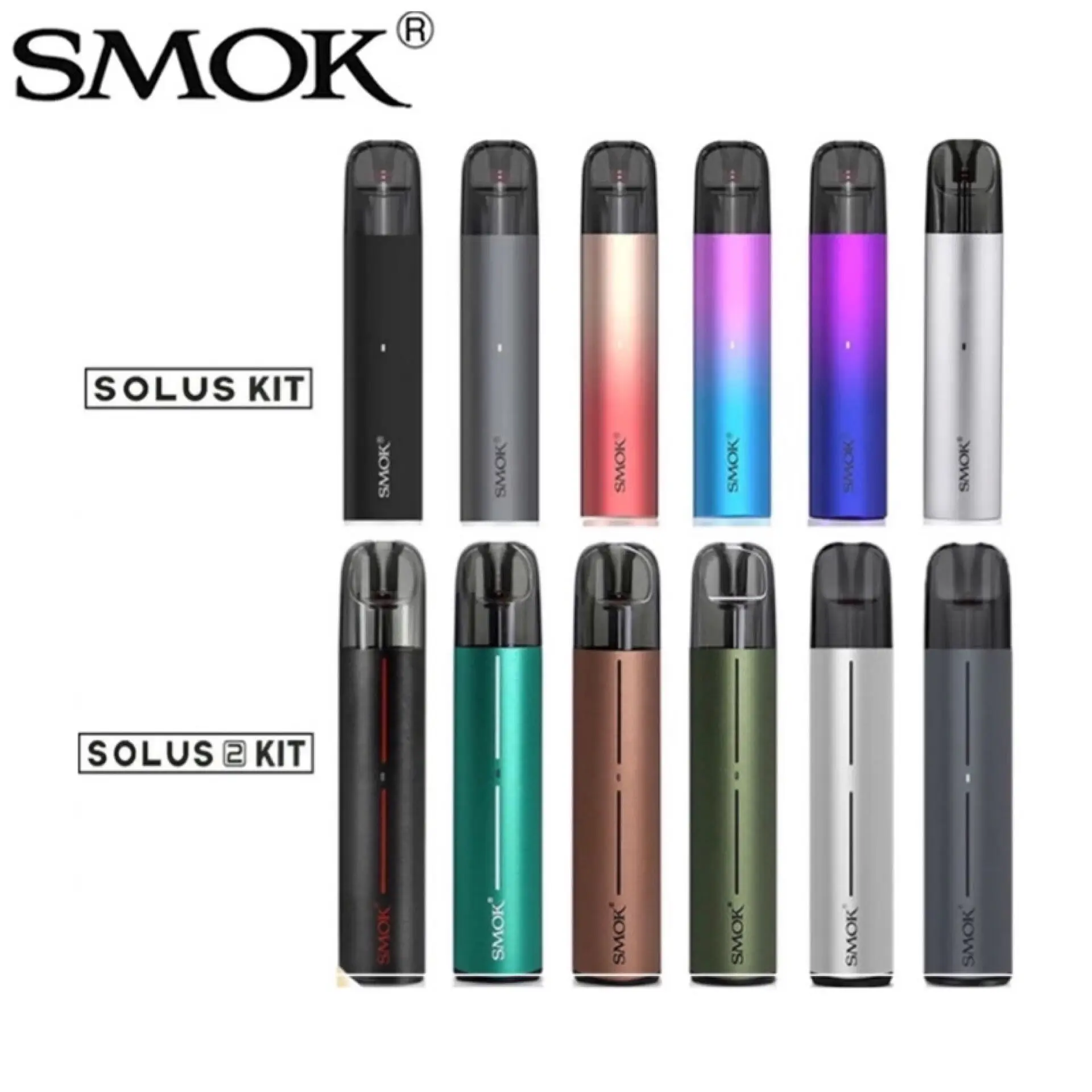 NEW Original SMOK SOLUS & SOLUS 2 Pod Kit 15W 700mAh 2.5ml Cartridge ...