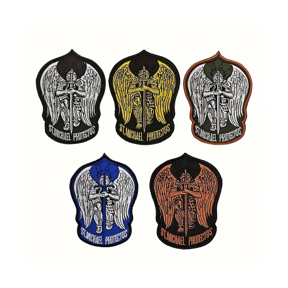 1pc ST.MICHAEL PROTECT US Embroidered Patch Tactical Military Army ...