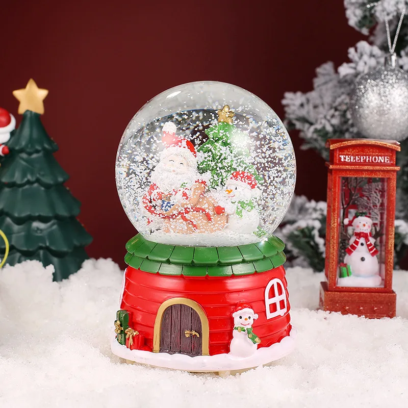 New-Christmas-Crystal-Ball-Little-Snowman-Music-Octopus-Box-Christmas ...