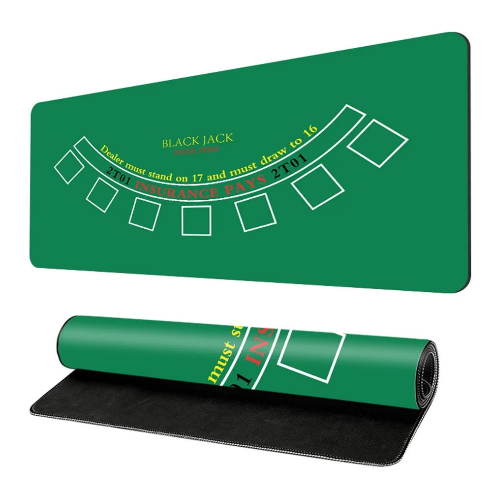Holdem Poker Professional Texas Hold'em Game Mat Rubber Blackjack ...