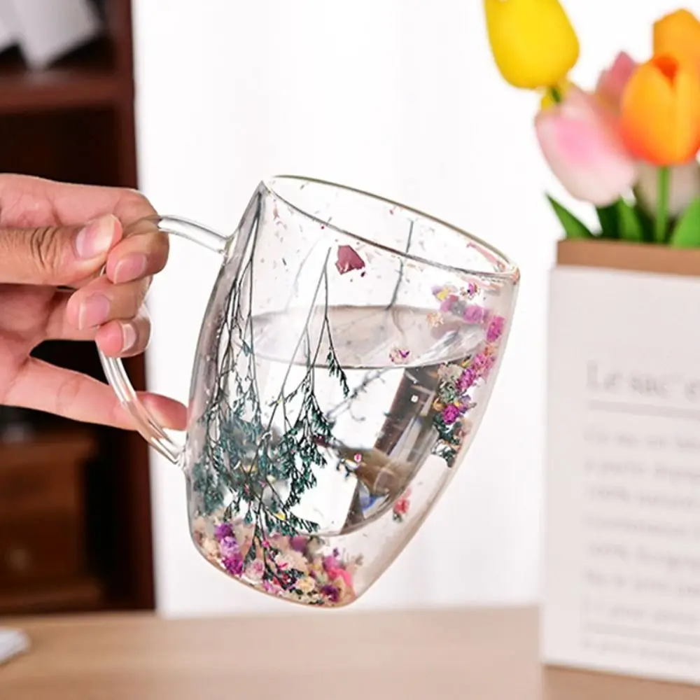 Heat-Resistant-Dry-Flowers-Cup-High-Borosilicate-Glass-Simple-Double ...
