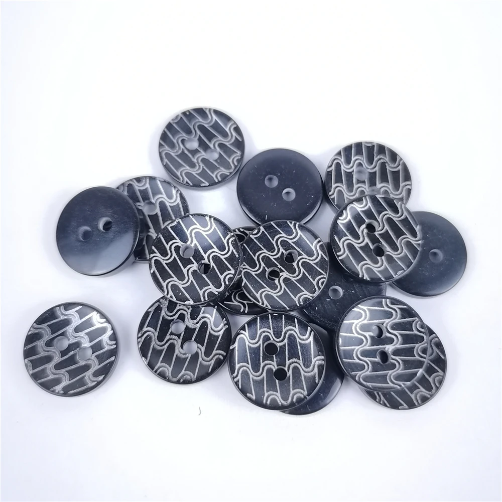 12.5mm 25Pcs 2 Hole Plastic Buttons Plastic Resin Round Buttons Craft ...