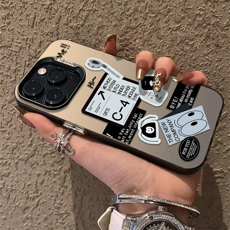 Fashion-Creative-Design-Label-Phone-Case-for-iPhone-15Pro-14Promax ...