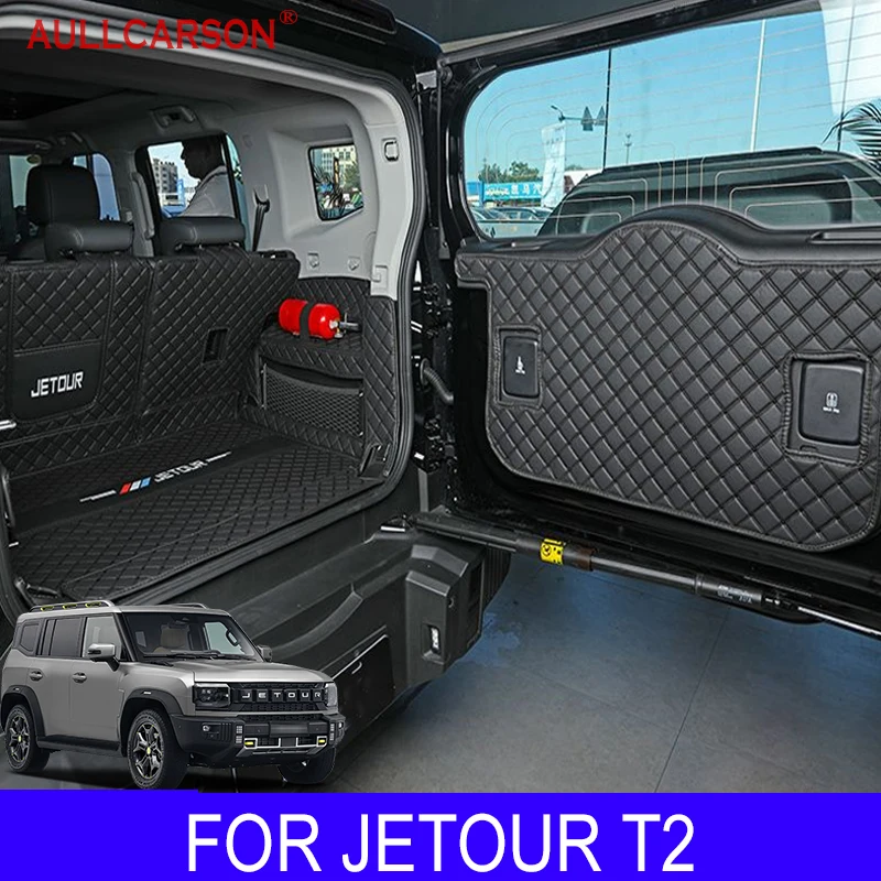 For-Jetour-T2-Traveler-2023-2024-Trunk-Mats-Leather-Durable-Cargo-Liner ...