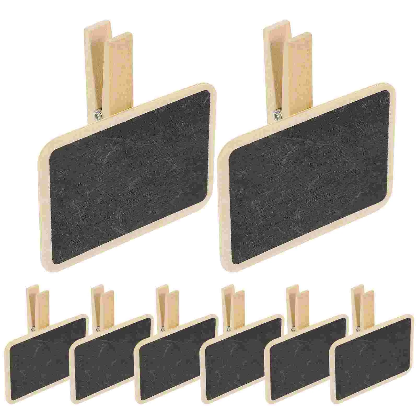 Wood-Mini-Chalkboard-Clips-Blackboard-Photo-Price-Board-Decorative ...
