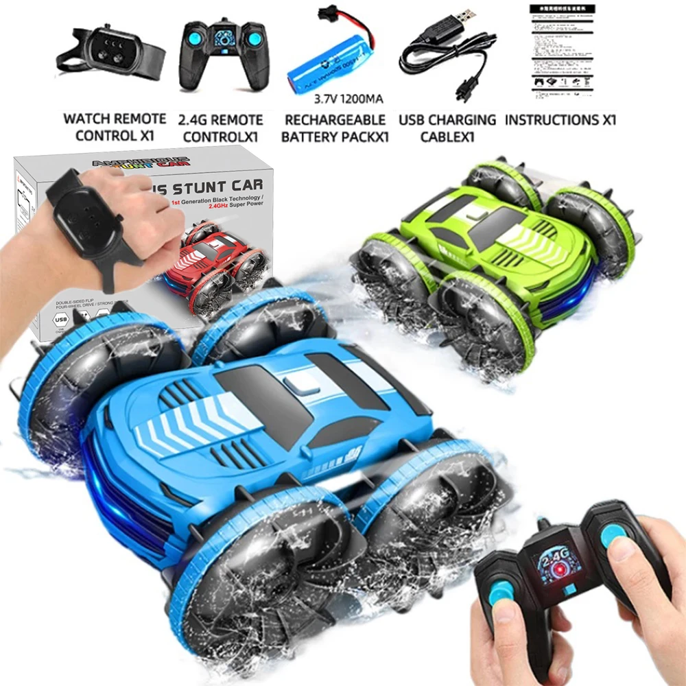 2.4ghz 2 In 1 Gesture Sensing Rc Car Waterproof Radio Remote Lighting ...