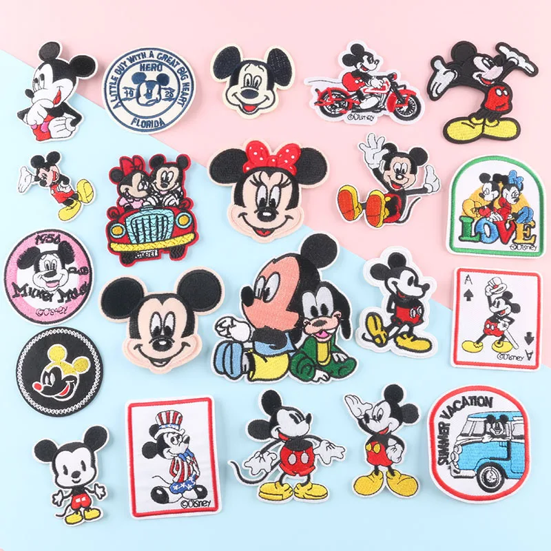 Mickey-Minnie-Mouse-Disney-Patches-Sew-on-Embroidered-Patches-DIY-Pants ...