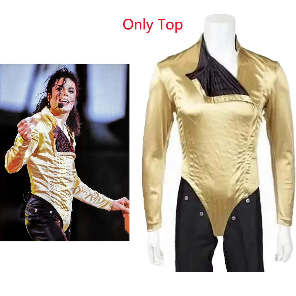 MJ-Michael-Jackson-Golden-Bodysuit-Cosplay-Jumpsuit-Performance-Costume ...