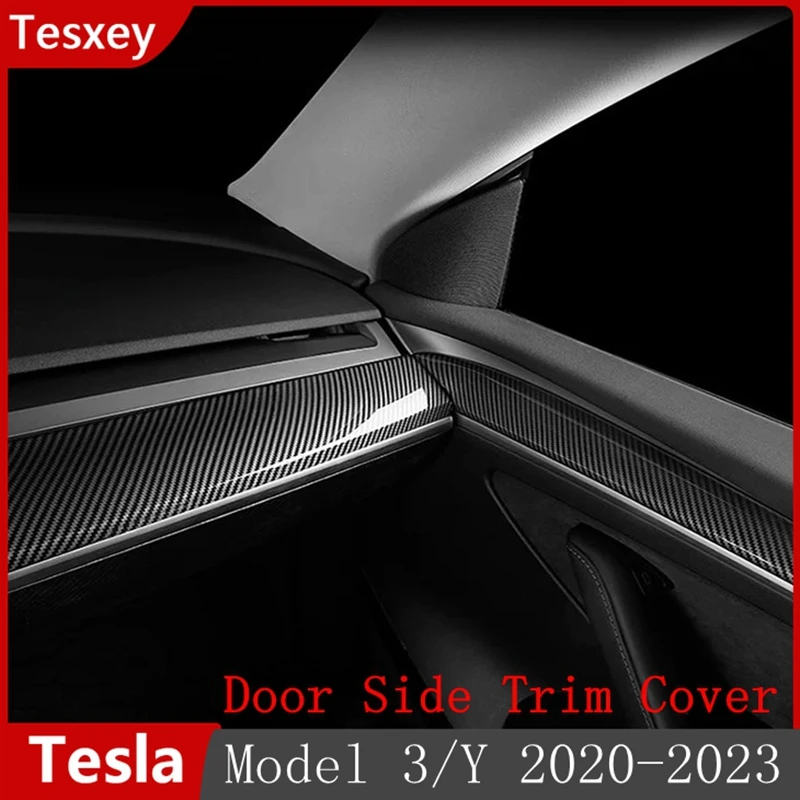 Door Side Trim Cover For Tesla Model 3 Y 2021 2022 2023 Car Front ...