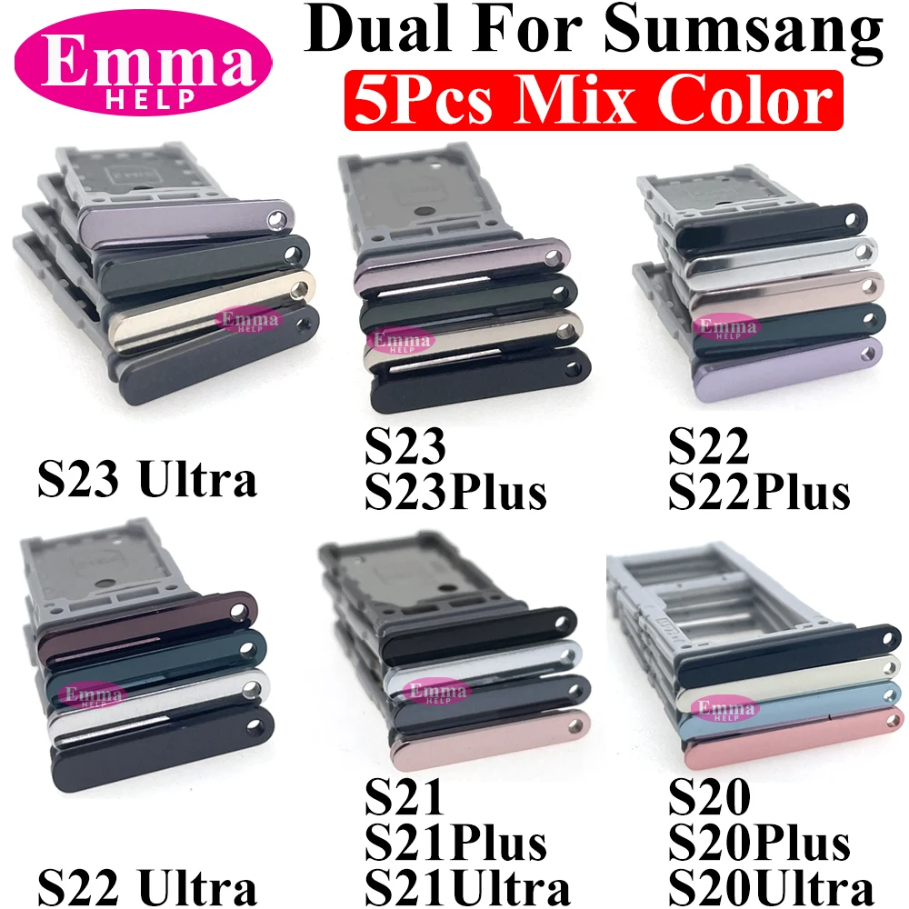 Emma-5Pcs-Sim-Tray-Card-Holder-Adapter-Drawer-Socket-For-Samsung-S10 ...