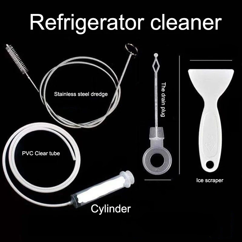 Refrigerator Cleaner Drain Hole Clog Remover Spiral Cleaning Brush Pipe ...