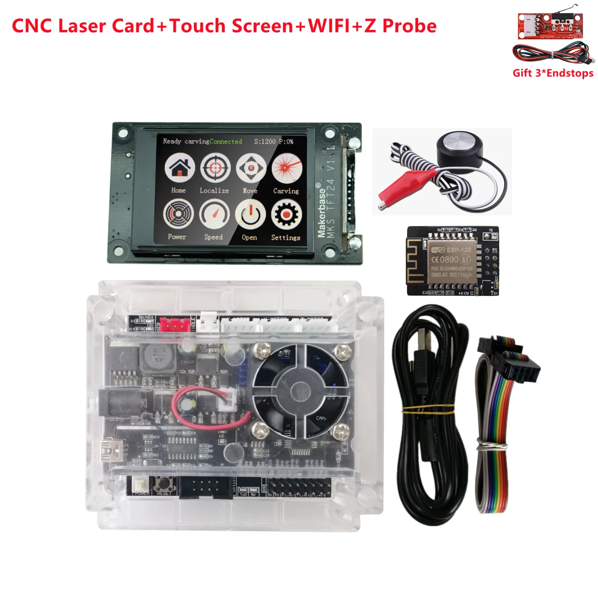 GRBL1.1 CNC laser engraving spare parts cnc3018 pro OFFLINE MKS TFT24 ...