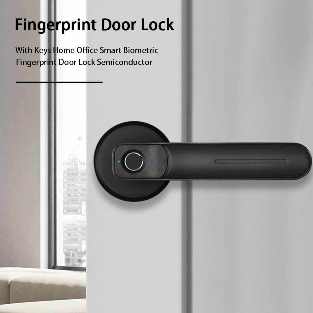 Keyless-Entry-Electric-Smart-Biometric-Fingerprint-Door-Lock-Zinc-Alloy ...