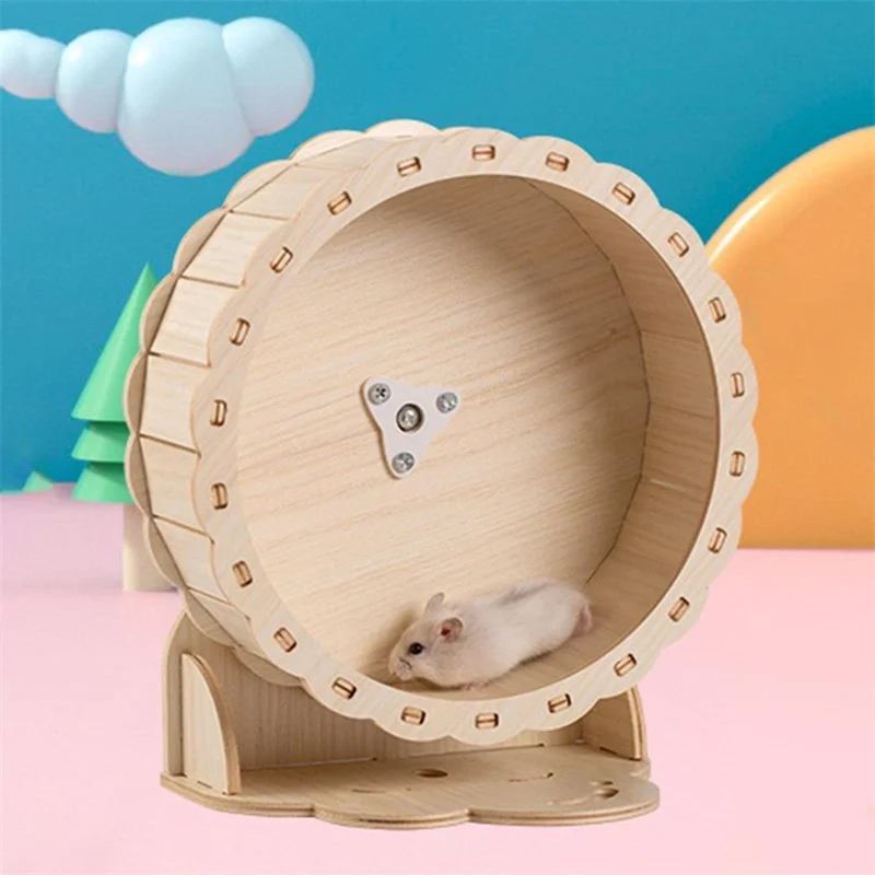 Hamster-Wheel-Harmony-Wheel-Toy-Small-Animal-Roller-Silent-Wheel-Wooden ...