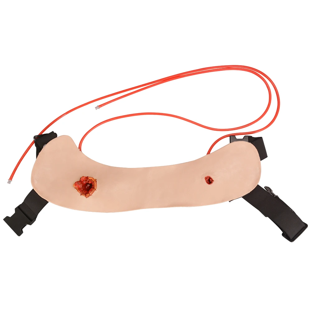 Wearable Gunshot Wound Through Chest Bullet Wound Model for Educational ...