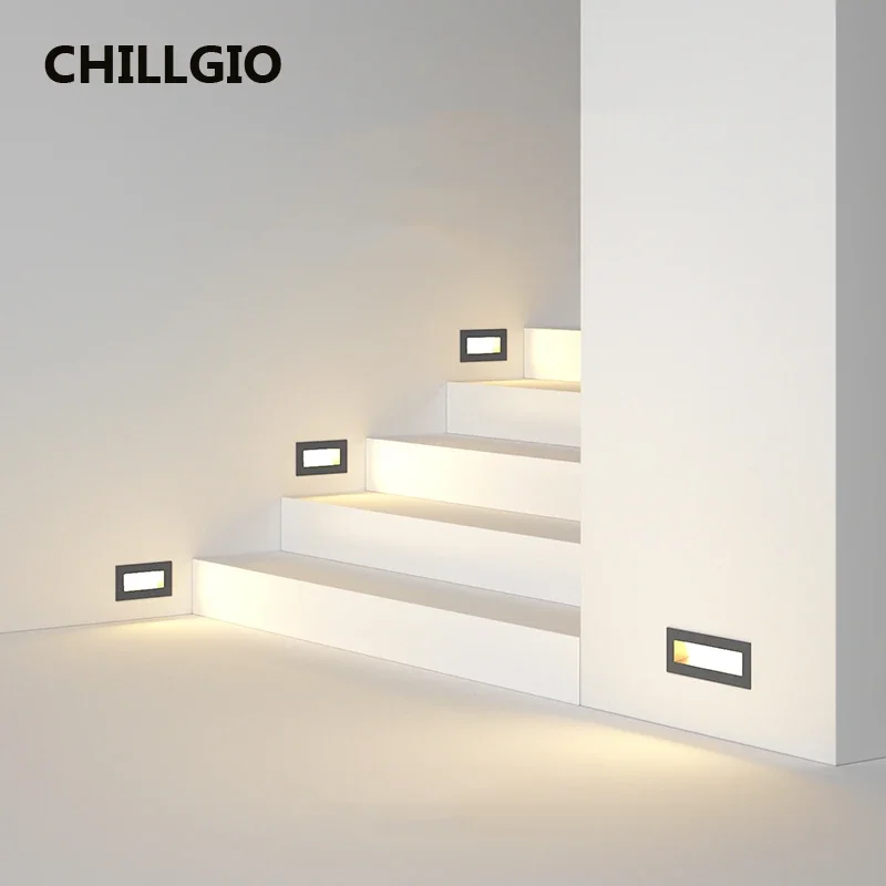 CHILLGIO-Ressessed-In-Outdoor-Stairs-Lamp-Waterproof-Nordic-Ladder-Led ...